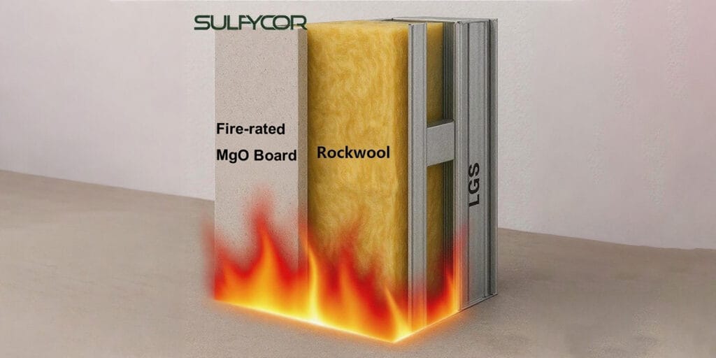 Magnesium Wall Board Smoke Density During Combustion